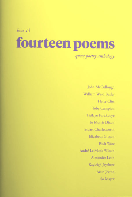 Fourteen Poems: Queer Poetry Anthology - Issue 13 – The Bookish Type