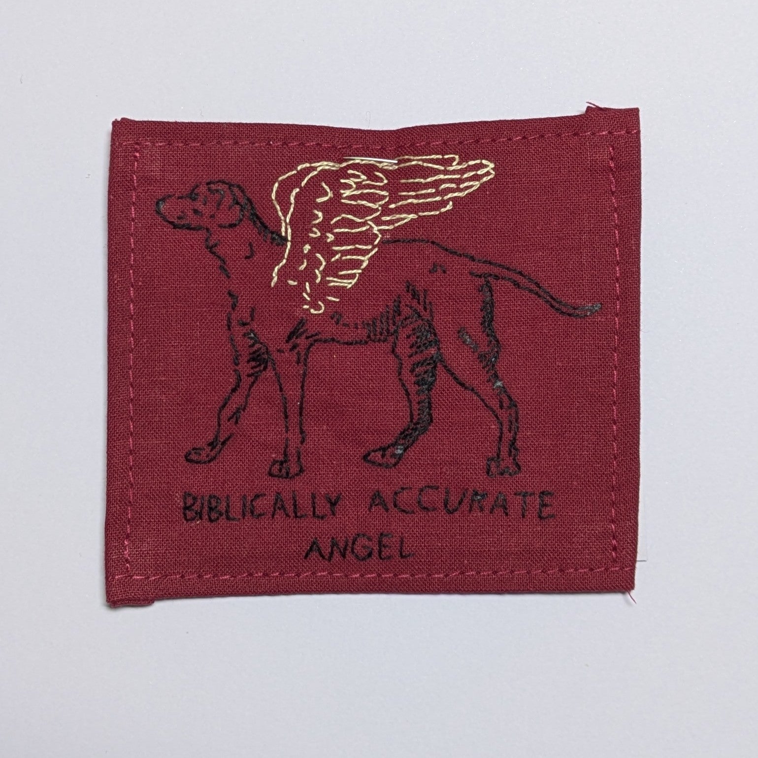 Biblically Accurate Angel Hand Embroidered Patch – The Bookish Type