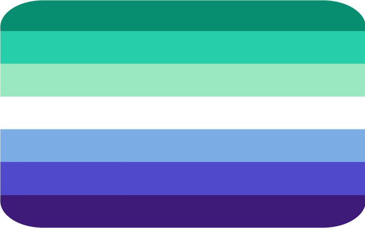 Gay Men MLM Pride Flag Sticker – The Bookish Type